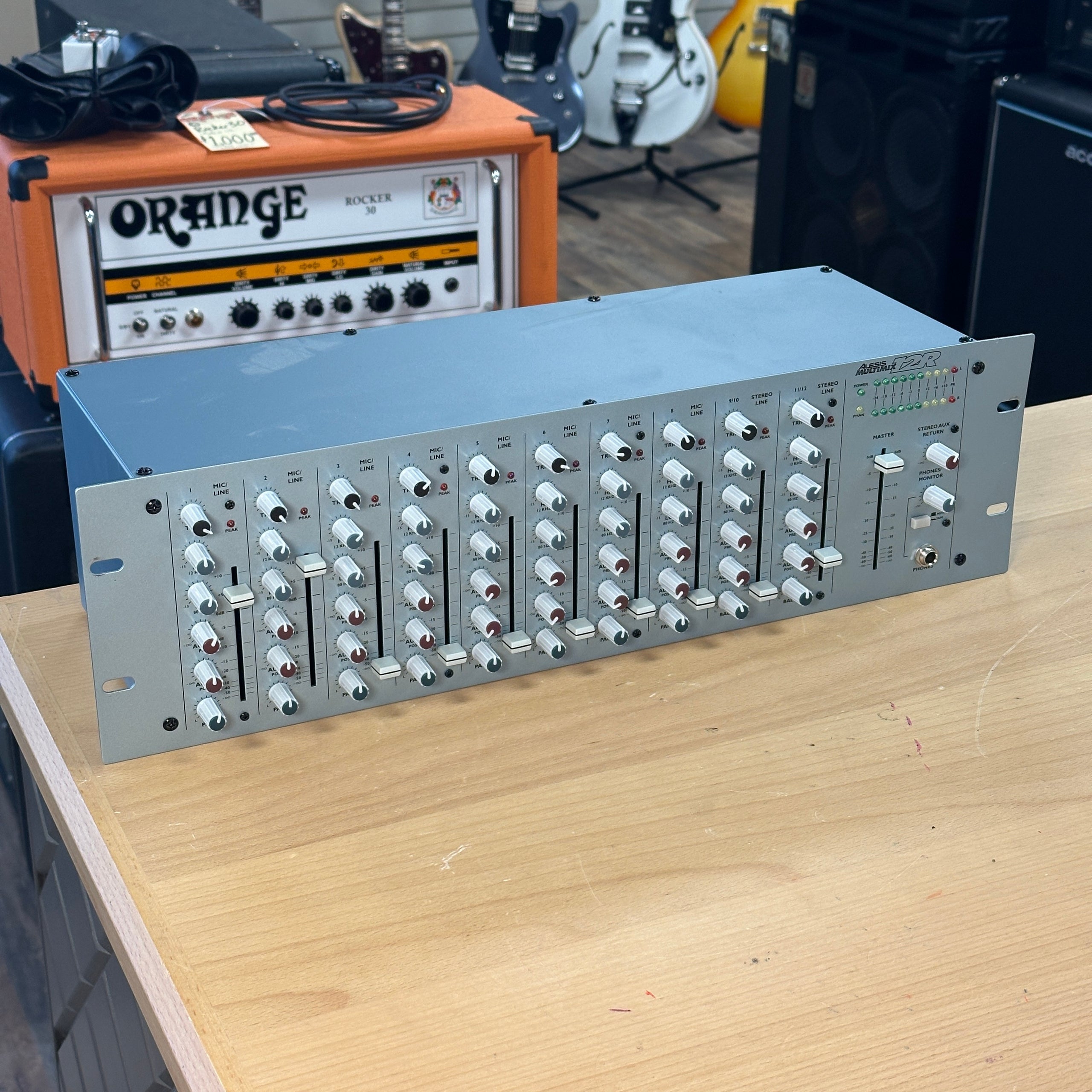 Used Alesis Multimix 12R Line Mixer | Hank's Music Exchange